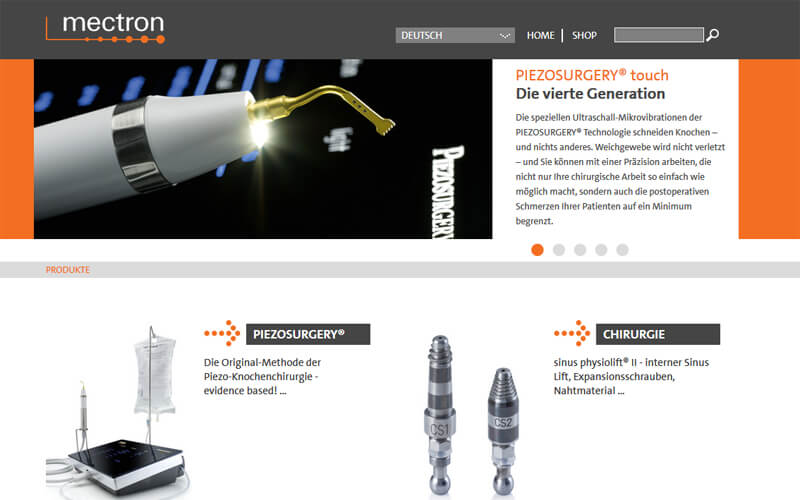 Neuer Mectron Web-Shop eröffnet - Zahnzeitung Schweiz